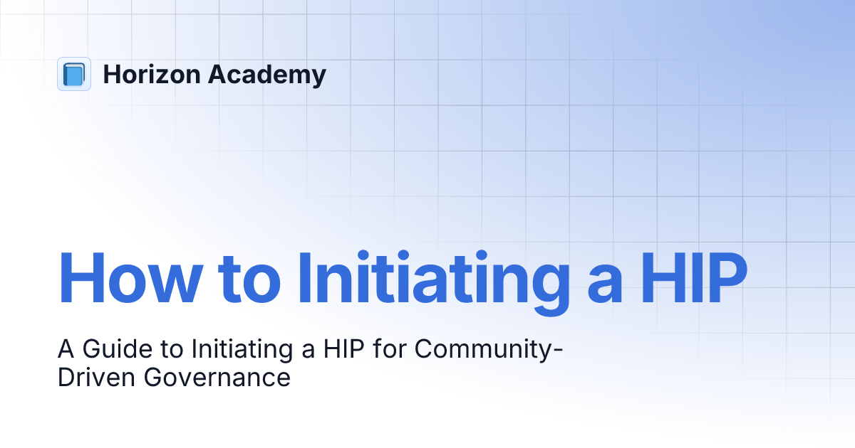 How to Initiating a HIP | English V1 | Horizon Academy